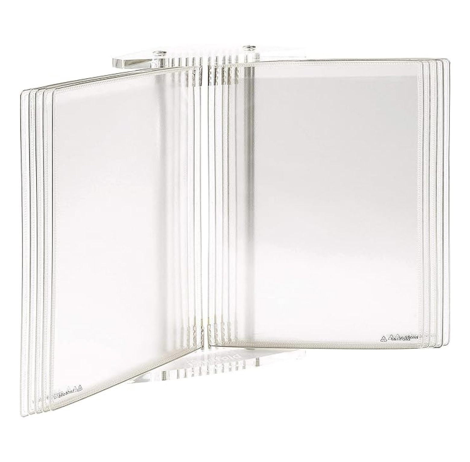 Acrylic Desktop File Organizer - 40 Sheet Capacity - Clear Document ...