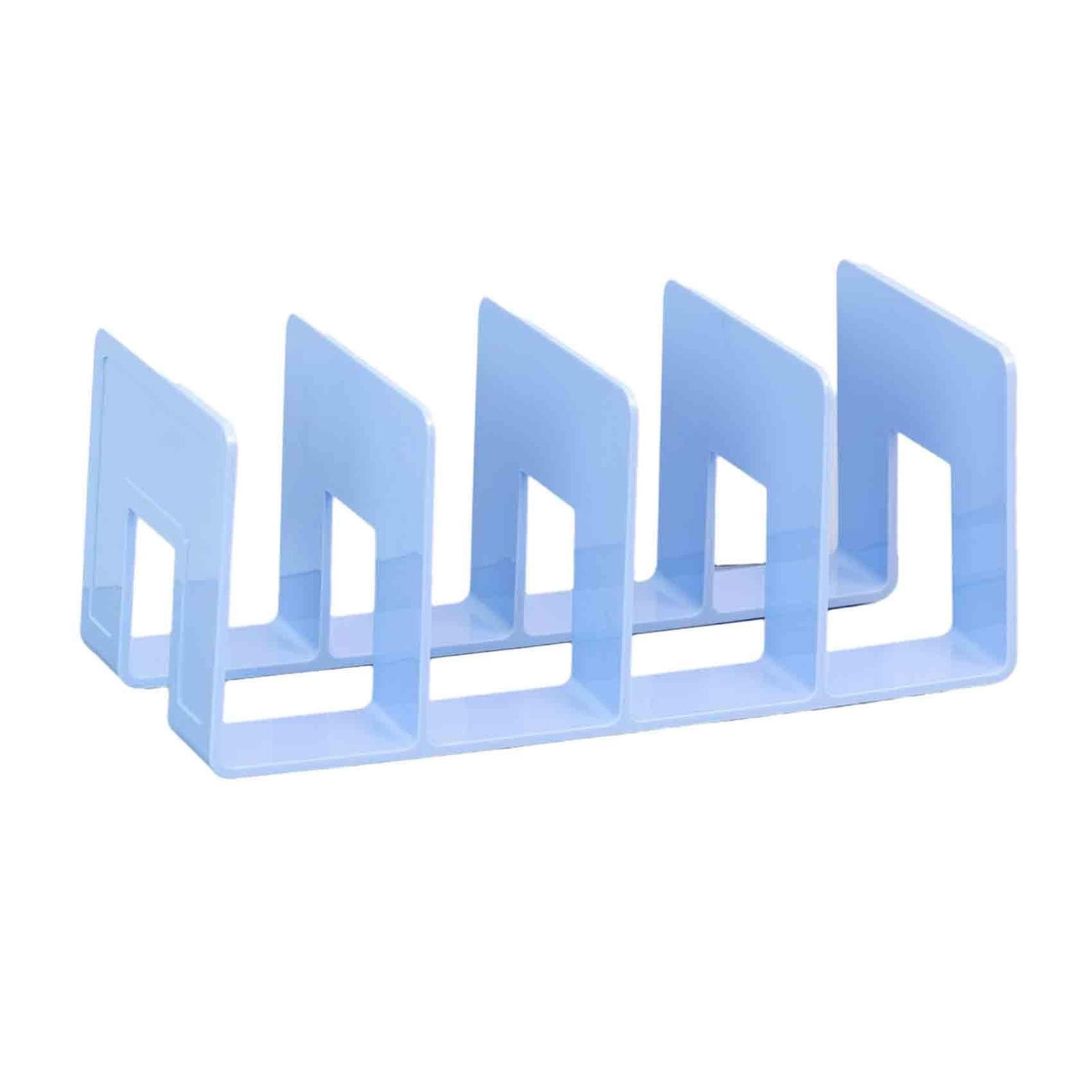 Acrylic Desktop File Organizer with Four Compartments for Books ...