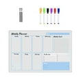 Acrylic Desktop Memo Board Desk Whiteboard Writing Board with Pens ...