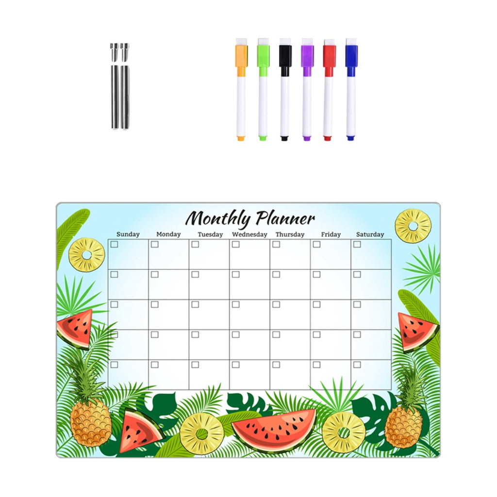 Acrylic Desktop Memo Board Desk Whiteboard Writing Board with Pens ...