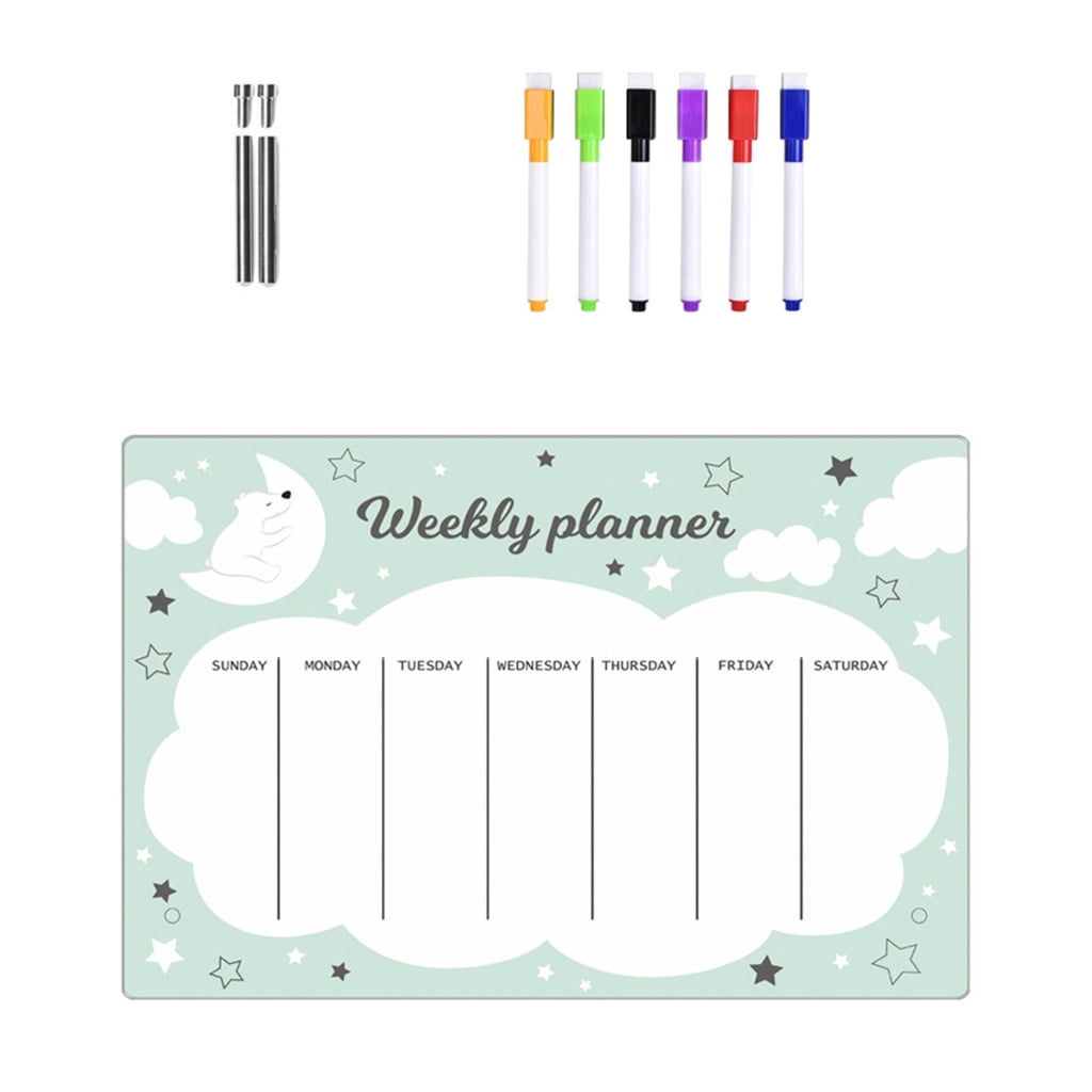 Acrylic Desktop Memo Board Desk Whiteboard Writing Board with Pens ...