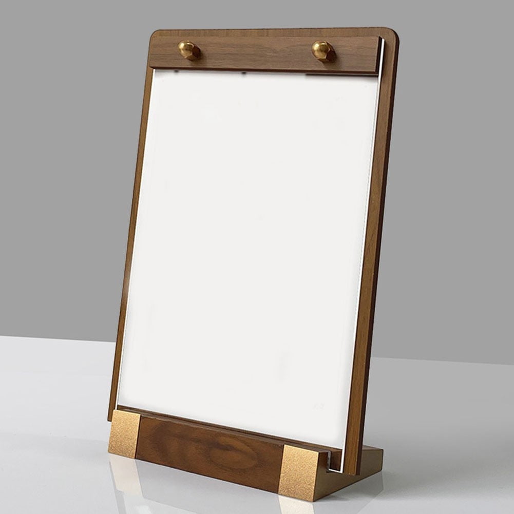 Acrylic Desktop Menu Stand, Solid Wood Sign Display Stand - Walmart.com