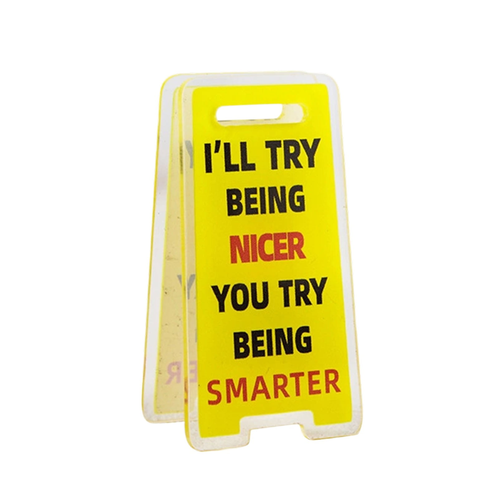 Acrylic Desktop Sign Holder - High-Quality Transparent Office Decor ...