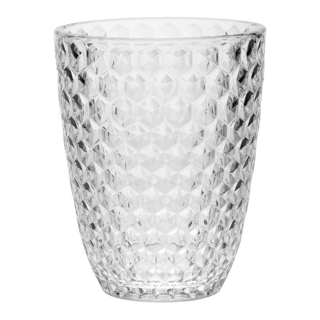 Acrylic Diamond Cut DOF - Clear 12 oz. Set of 4 Clear 12 oz. - Walmart.com