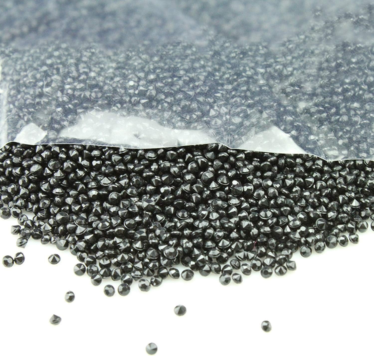 Acrylic Diamonds, 3 mm Acrylic Color Faux Round Crystals Treasure Gems ...