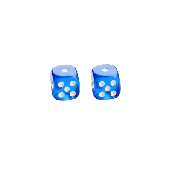 Acrylic Dice Set for Tabletop Board Games Standard Size Square Edge ...