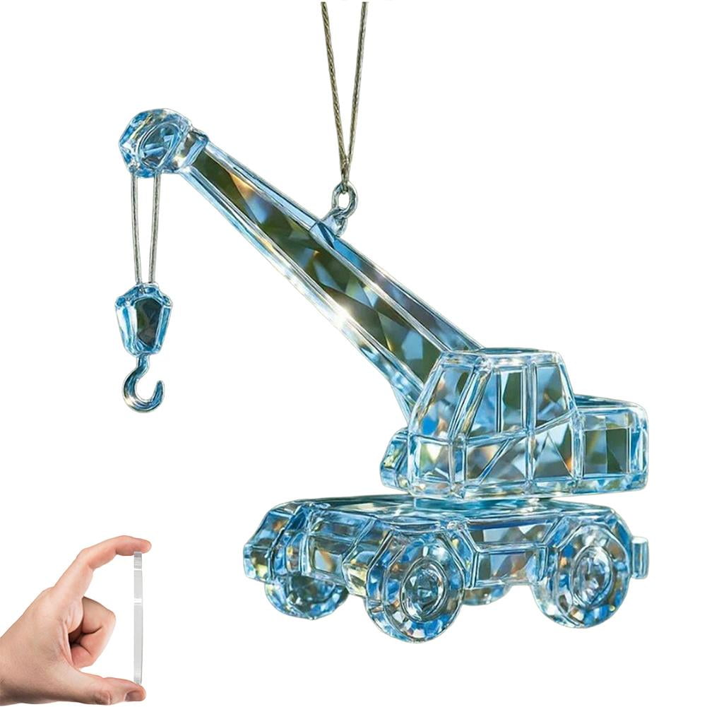 Acrylic Digger Tree Hanging Item, Bulldozer and Excavatorm Trees ...