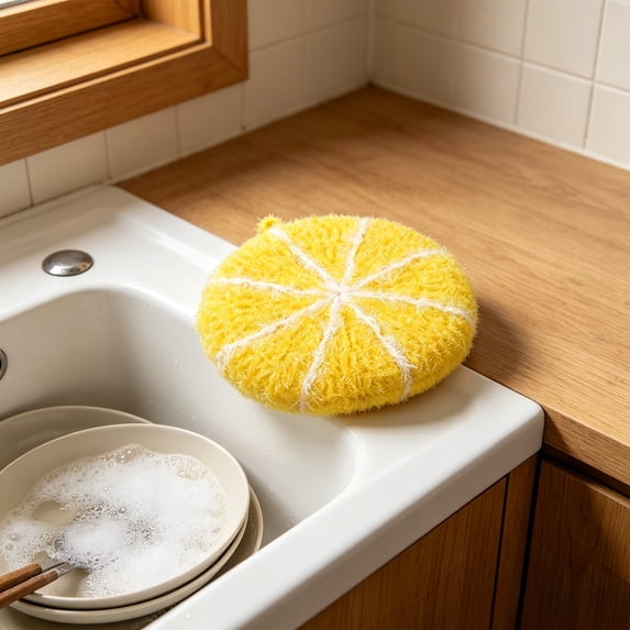Acrylic Dish Cloth, Double Sided Thick Kitchen Scrubber, Heavy Duty ...