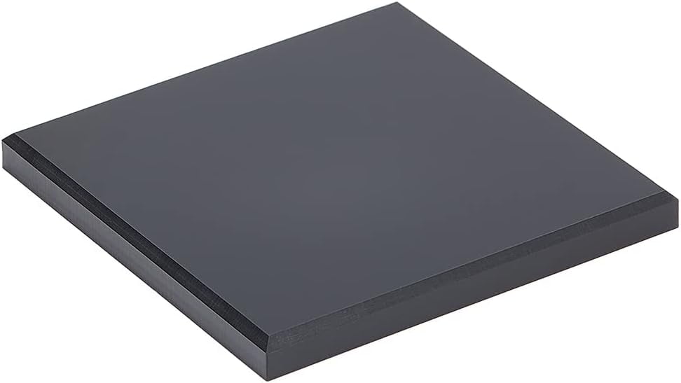 Acrylic Display Base 4x4x0.6 Inch Acrylic Square Beveled Display Block ...
