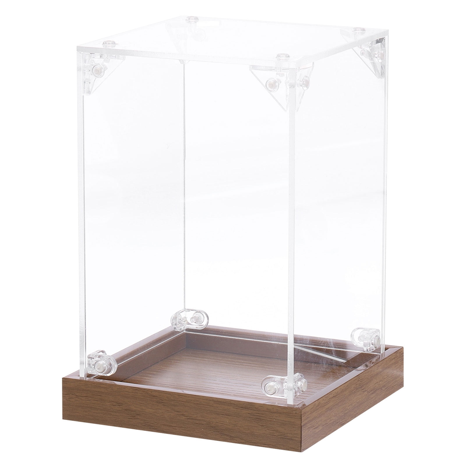 Acrylic Display Case, 4''x4''x6'' Clear Display Box Assemble Dustproof ...