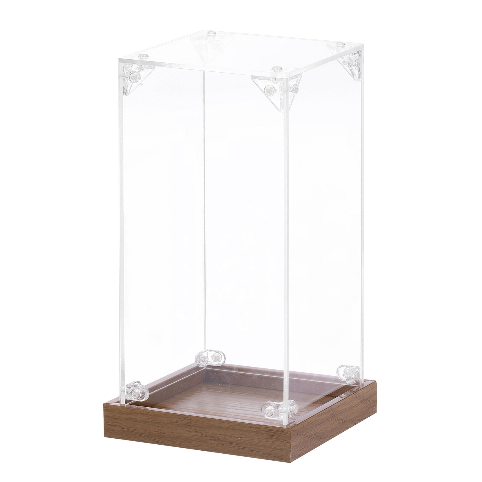 Acrylic Display Case, 4''x4''x8'' Clear Display Box Assemble Dustproof ...