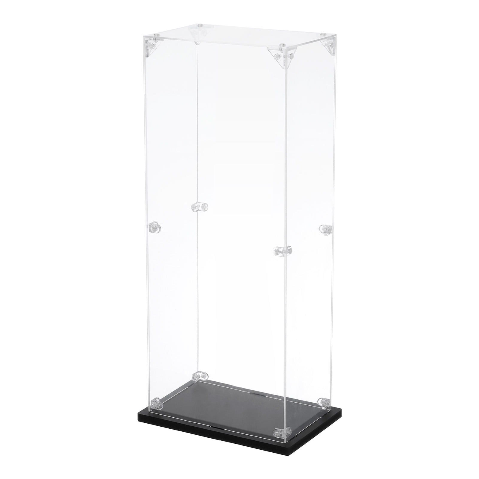 Cube Shelf Clear Acrylic Display Case With LED Light, 4 Tier Display ...