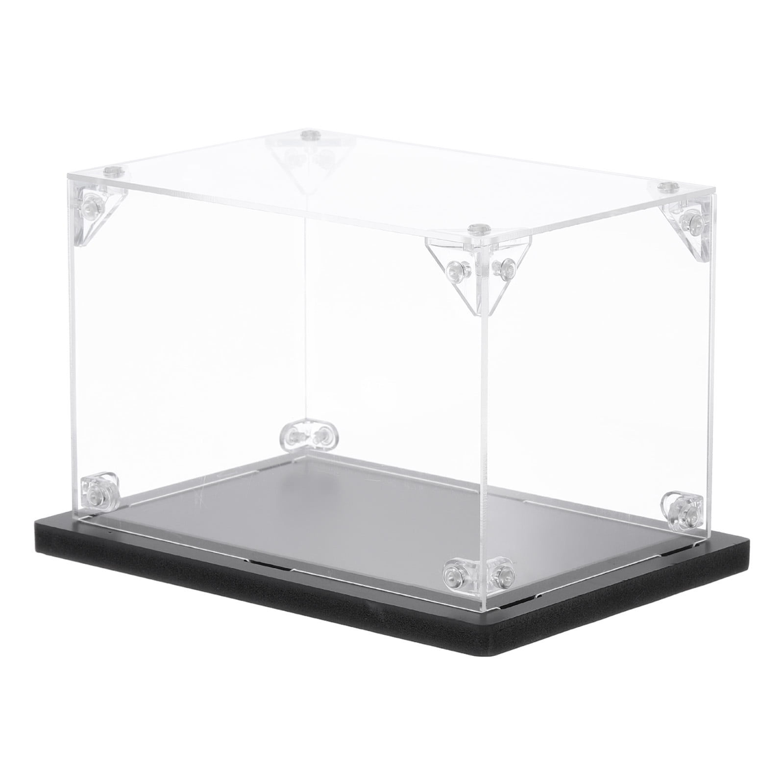Uxcell Acrylic Display Case, 4"x6"x4" Clear Assemble Dustproof Display ...