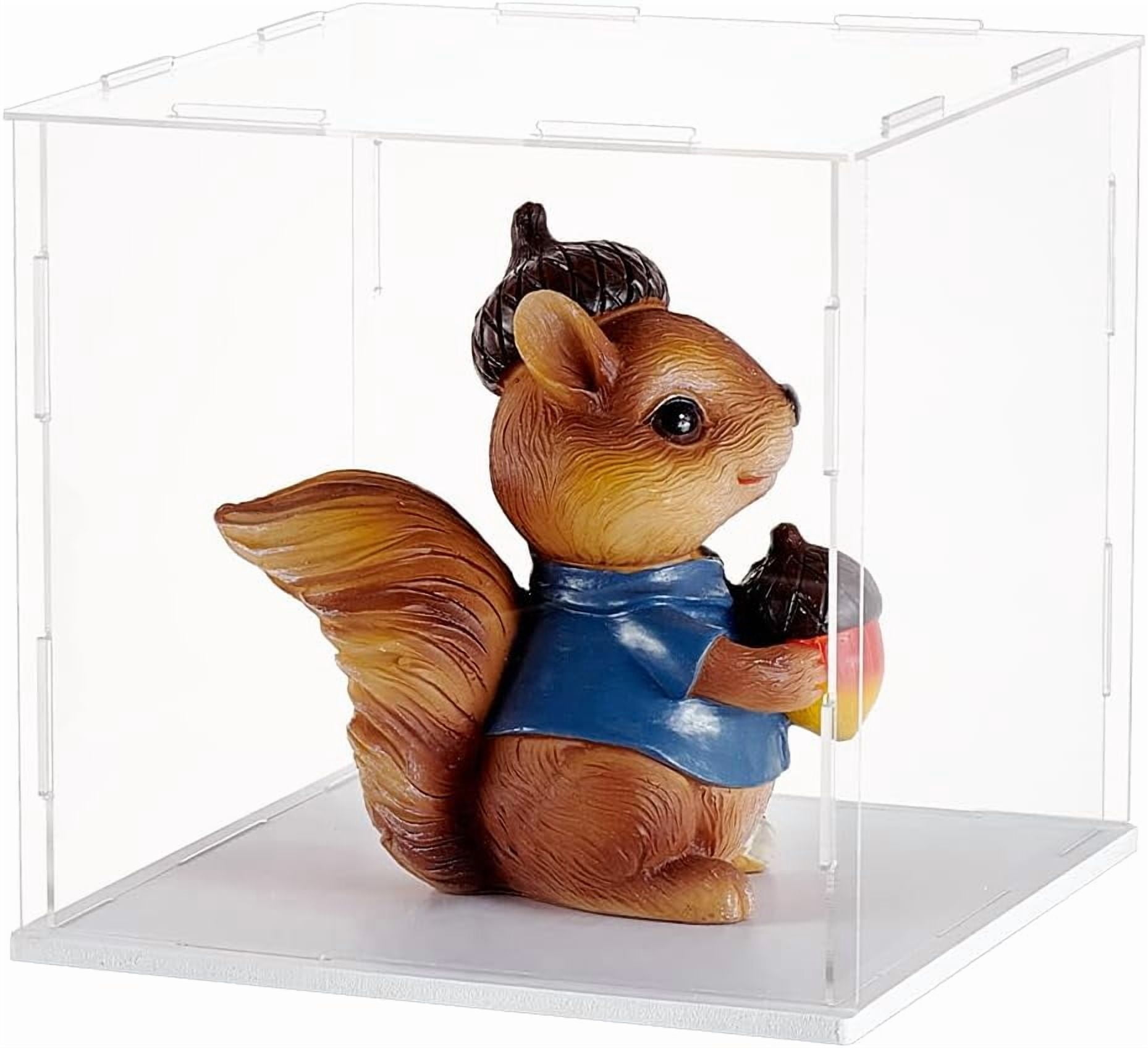 Acrylic Display Case 6.4x6.4x6.2 inch Model Display Case with Rubbers ...