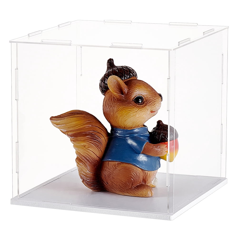 Acrylic Display Case 6.4x6.4x6.2 inch Model Display Case with Rubbers ...