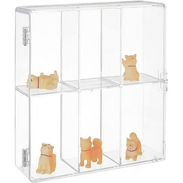 Acrylic Display Case Plastic Box Cube Storage Box Transparent Assemble ...