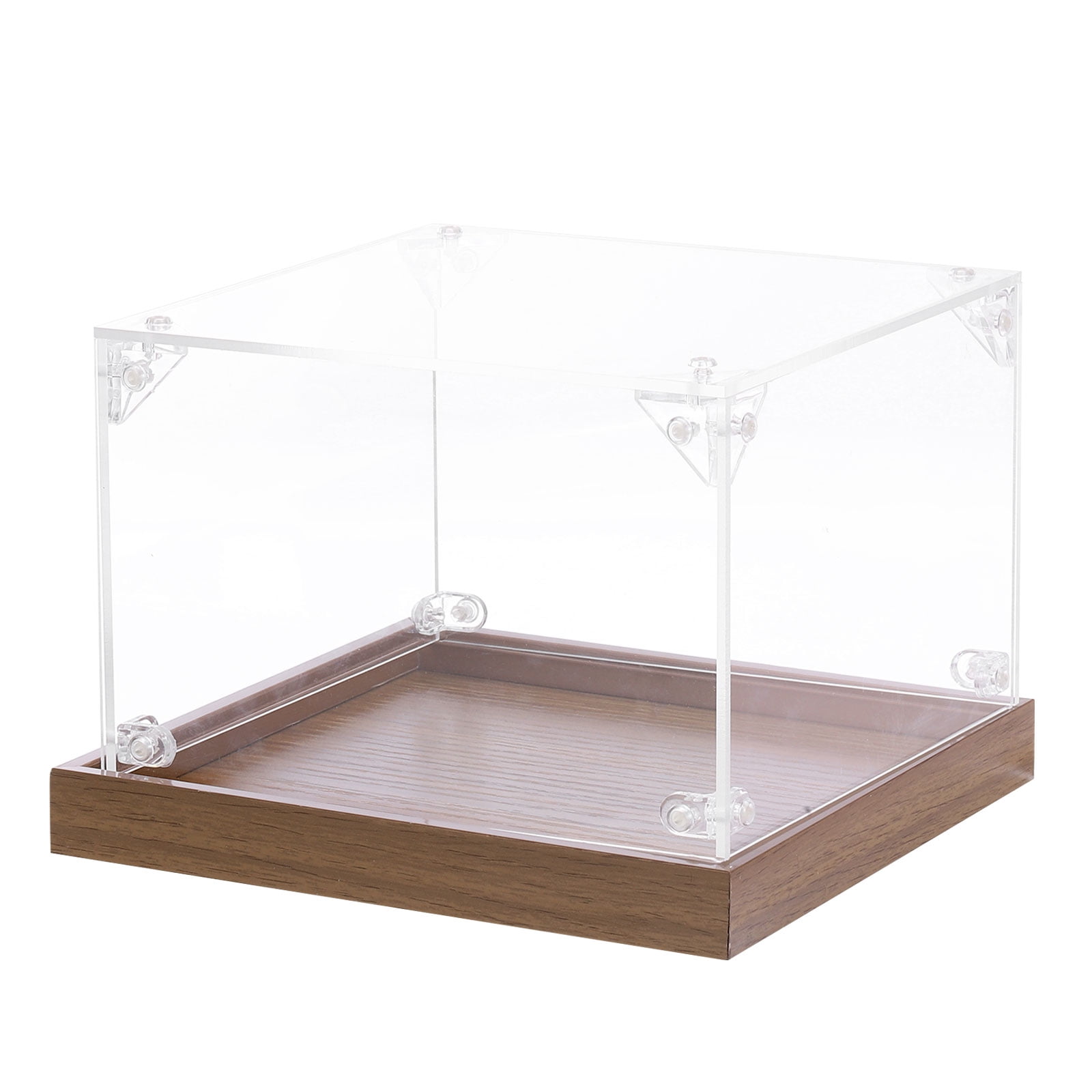 Acrylic Display Case, 6''x6''x4'' Clear Display Box Assemble Dustproof ...
