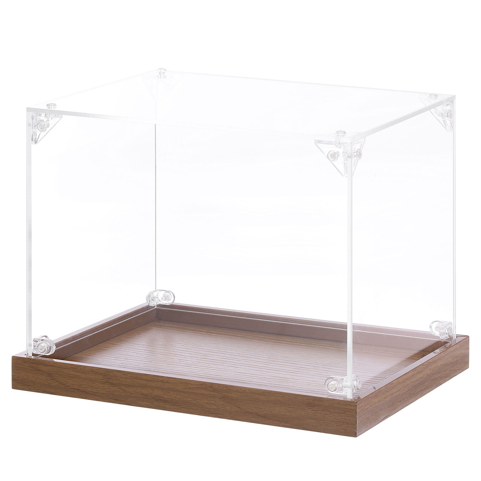Acrylic Display Case, 8''x6''x6'' Clear Display Box Assemble Dustproof ...