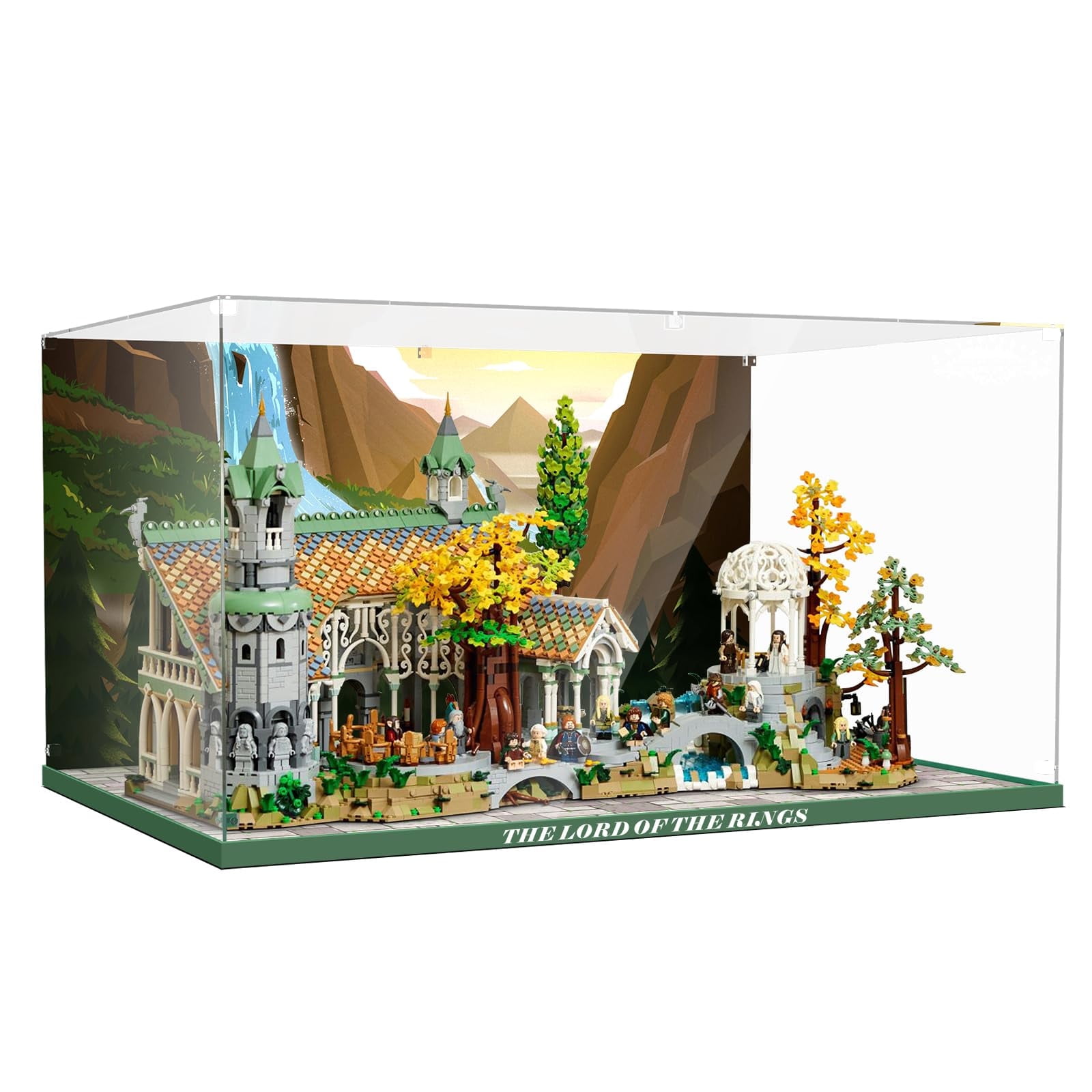 Acrylic Display Case Compatible with Lego 10316 Glen Rivendell Castle ...