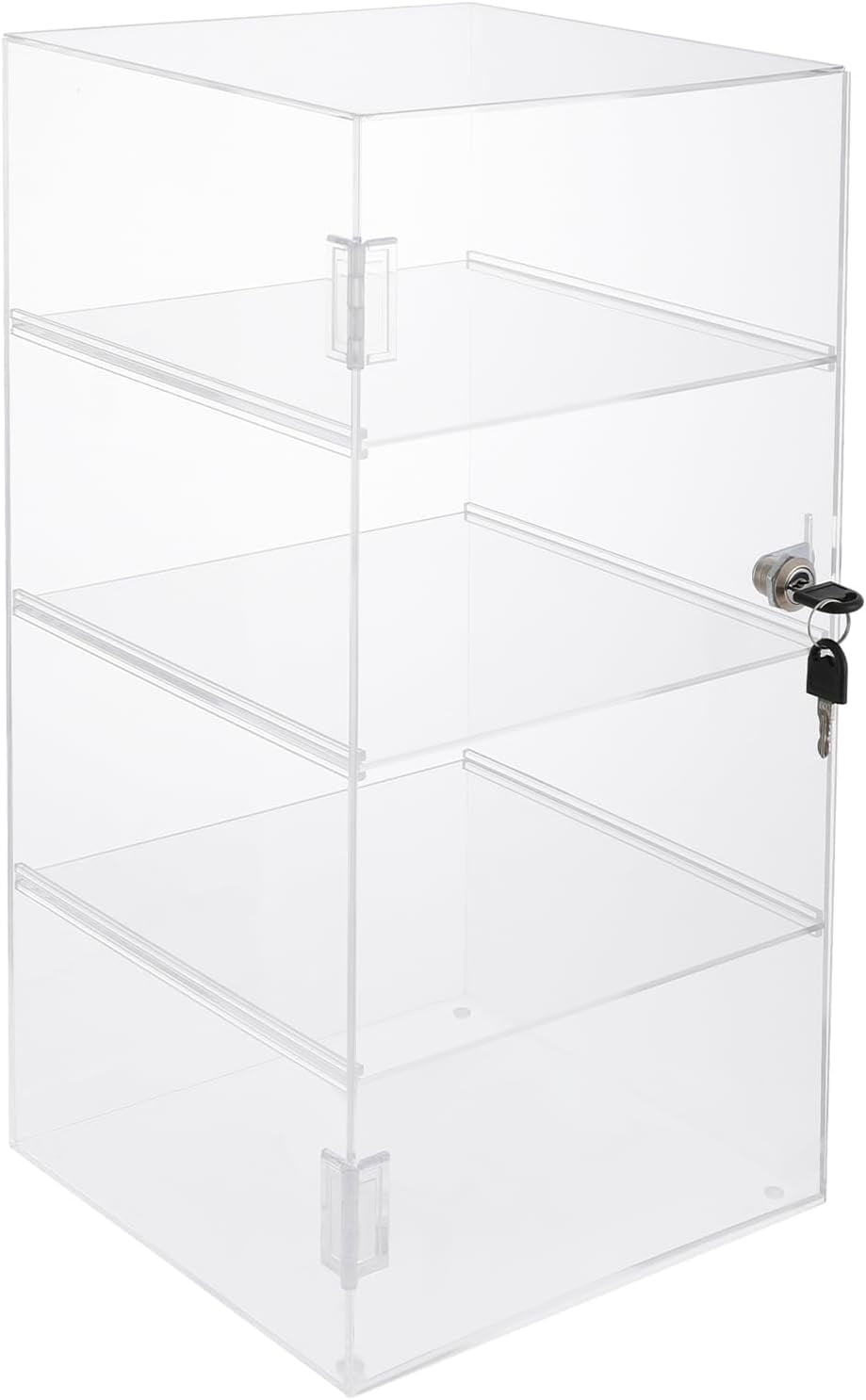 Acrylic Display Case with Lock, 4 Tiers Acrylic Case Display Cabinet ...