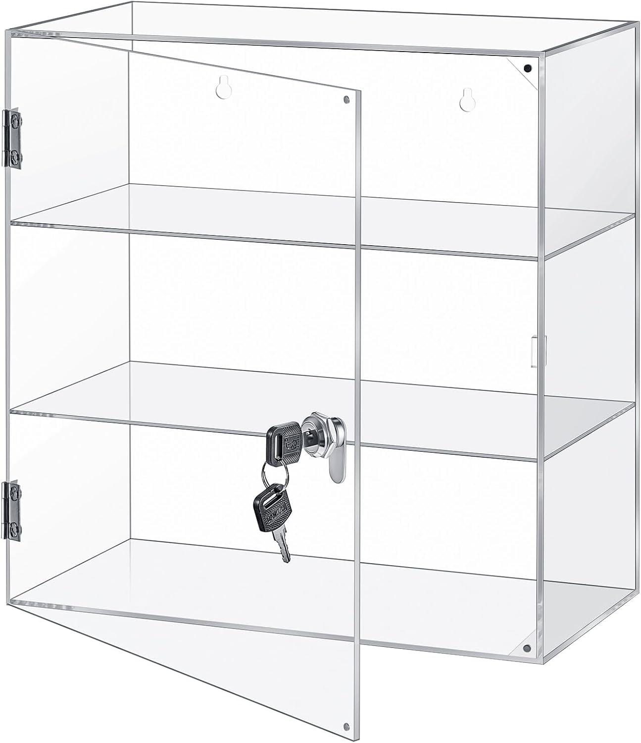 Acrylic Display Case with Lock Key Countertop Display Case Clear ...