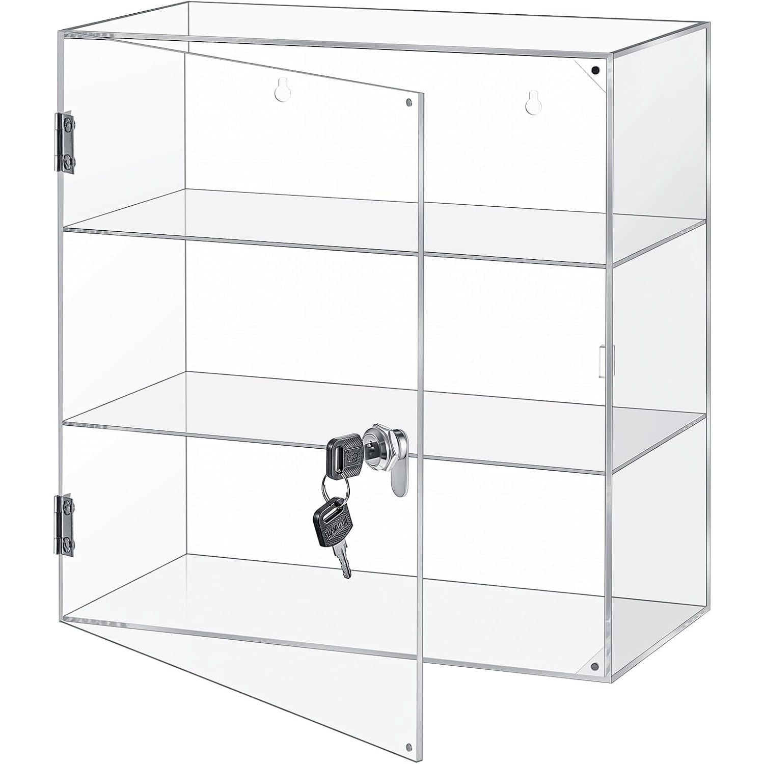 Acrylic Display Case with Lock Key Countertop Display Case Clear ...