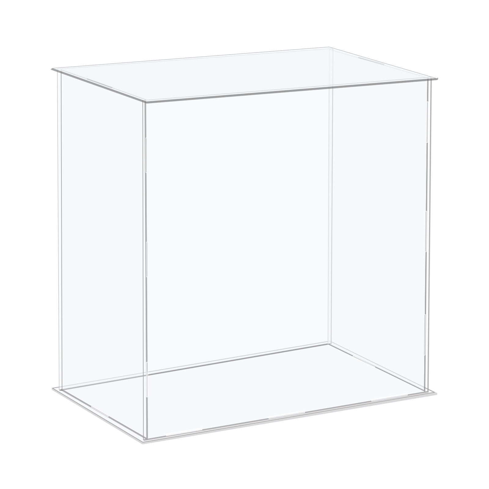 Acrylic Display Case Plastic Box Cube Storage Box Clear Assemble ...