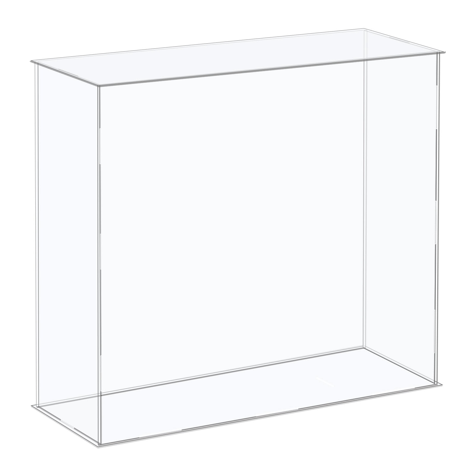 Acrylic Display Case Plastic Box Cube Storage Box Clear Assemble ...
