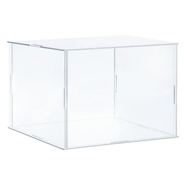Acrylic Display Case Plastic Box Cube Storage Box Transparent Assemble ...