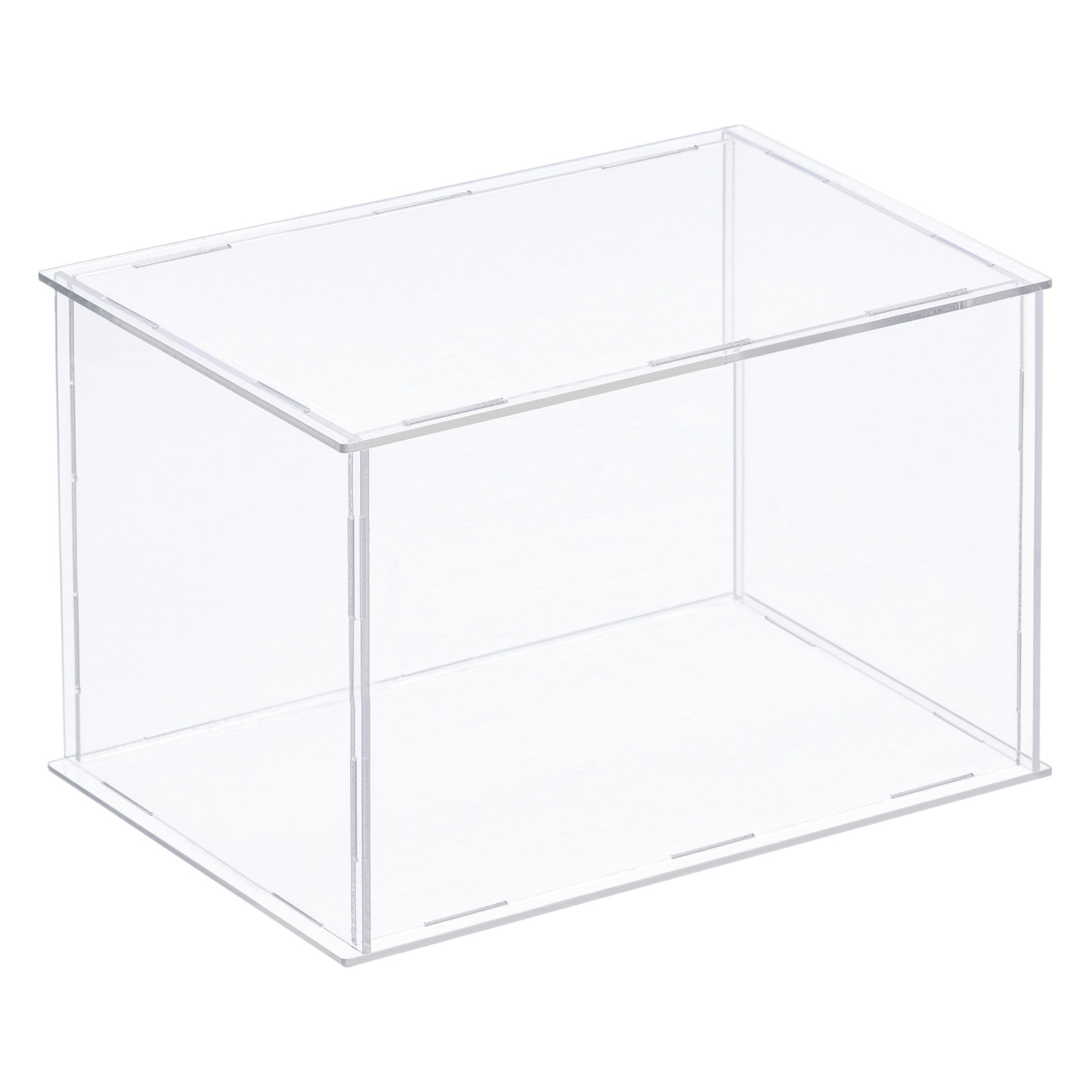 Uxcell Acrylic Display Case Plastic Box Cube Storage Box Assemble Dustproof Showcase 12.2x8.3x8 ...