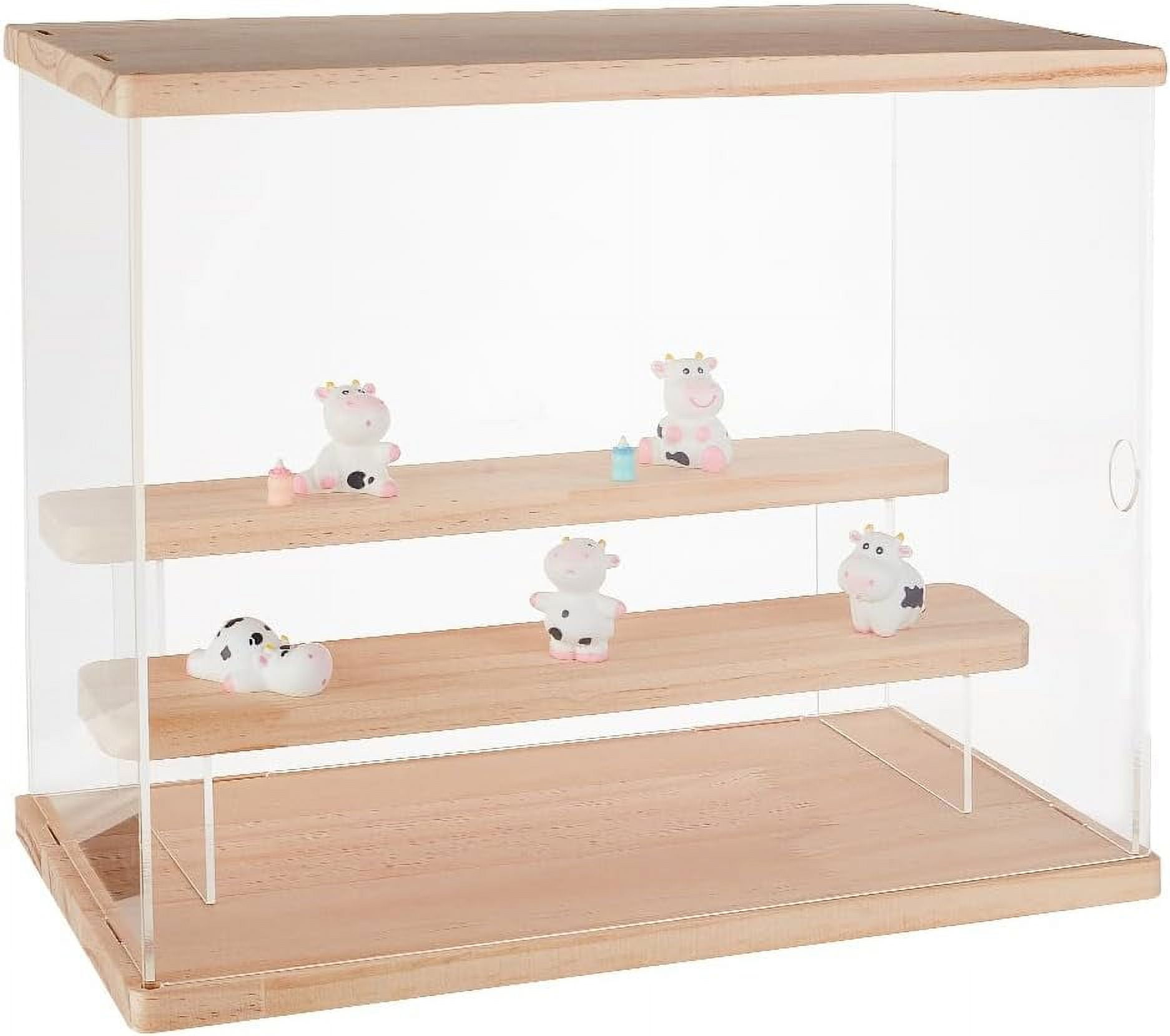 Acrylic Display Frame Display box with Wood Rectangle BurlyWood ...
