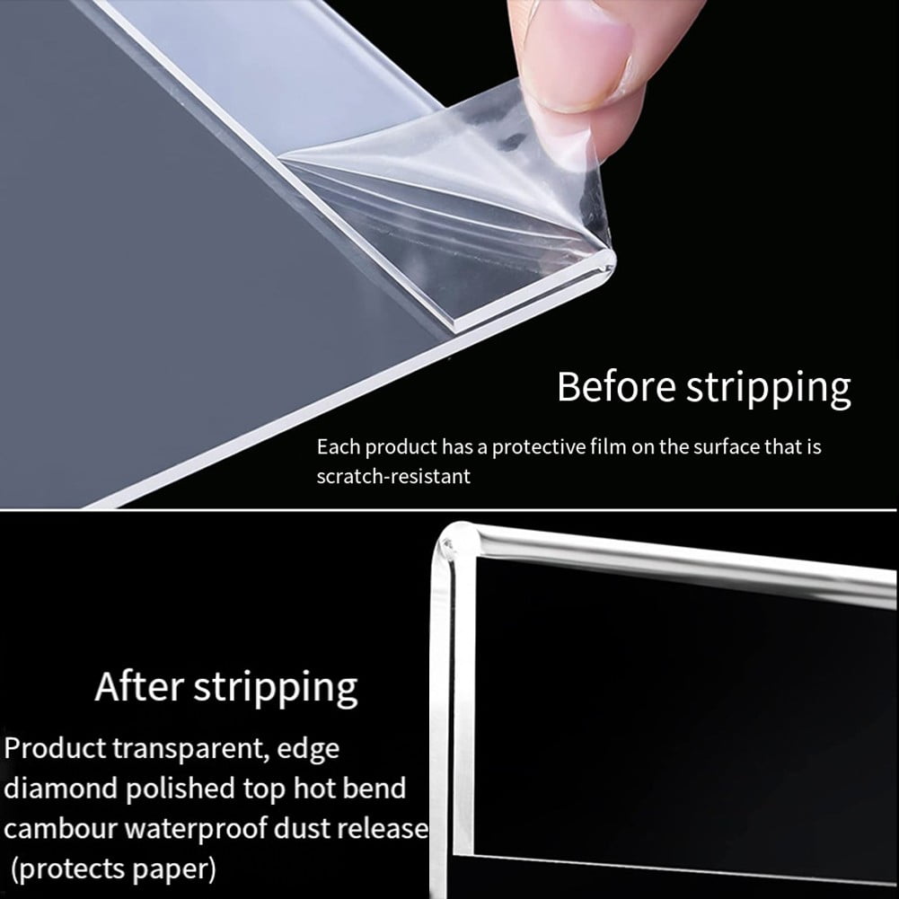 Acrylic Display Frame No Punching Organization Photo Price Display Text ...