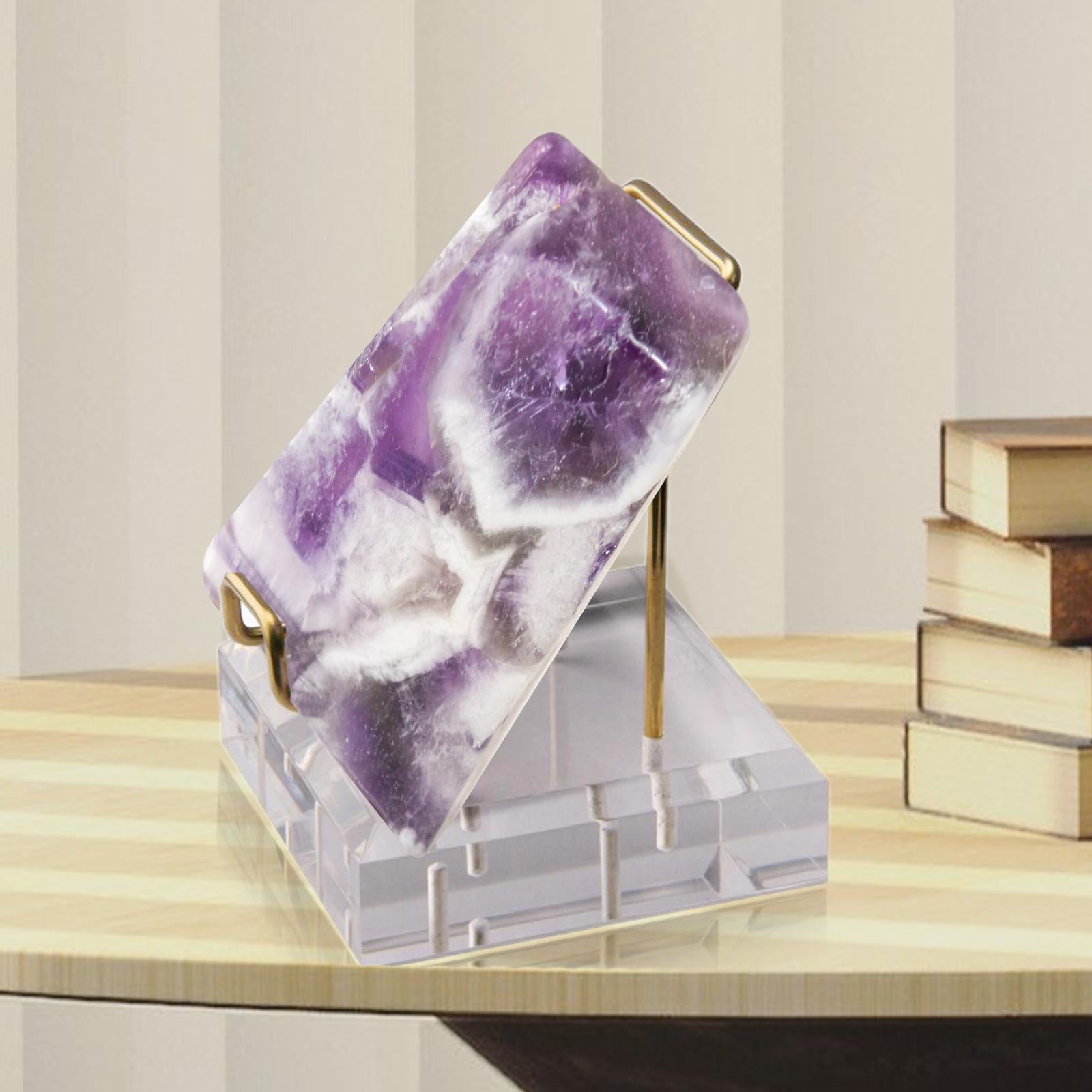 Acrylic Display Holder, Display Easel Stands for Rock Mineral Agate ...