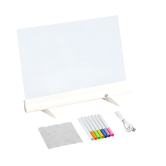 Acrylic Display Light Board for Art and Writing LED Whiteboard Luminous ...