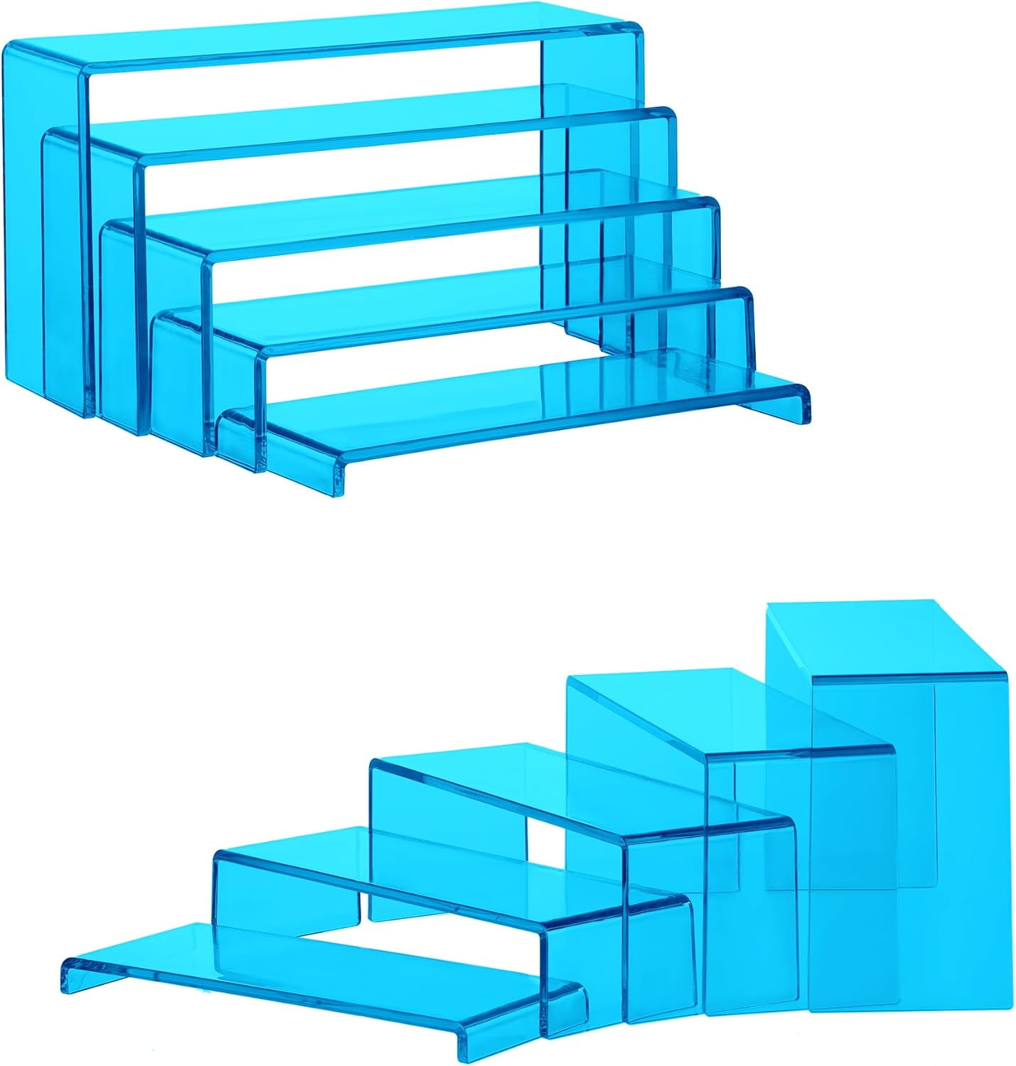 Acrylic Display Risers, 2 Sets 10 Pcs Risers Display Stands ...