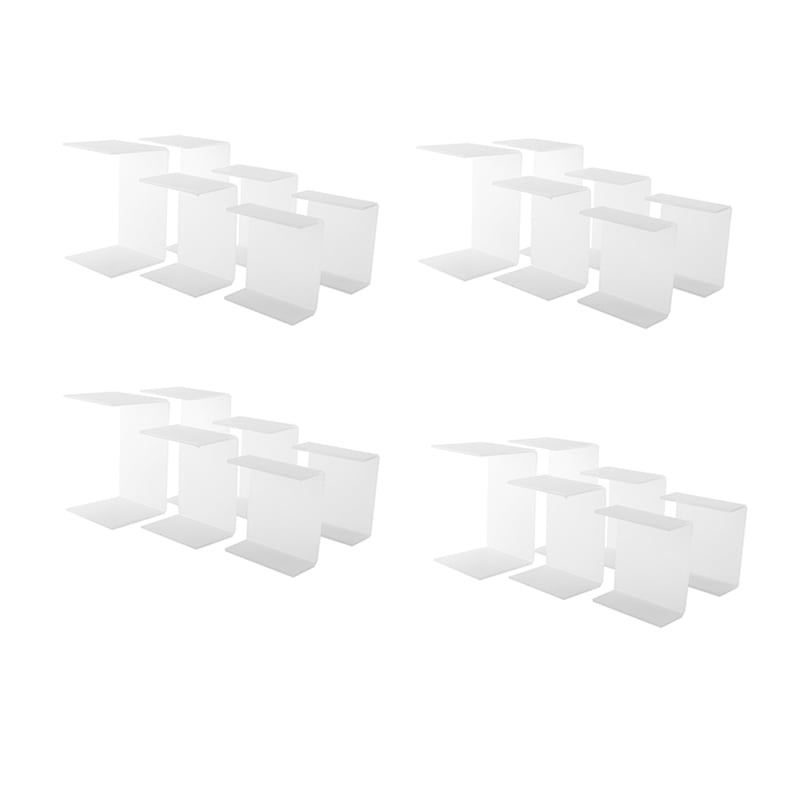 Acrylic Display Risers, Clear Rectangle Stands Shelf for Display 24Pcs ...