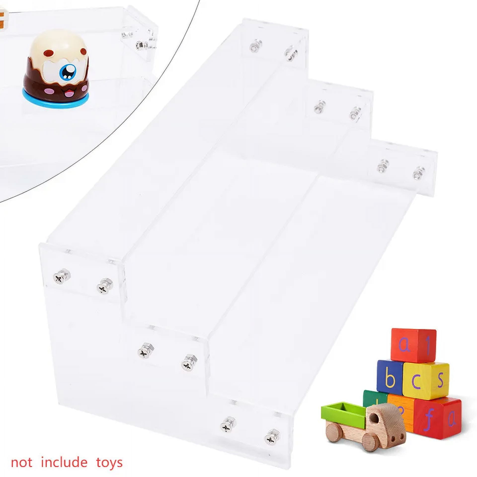 Acrylic Display Shelf 3-Tier Cosmetic Storage Rack Dressing Table ...