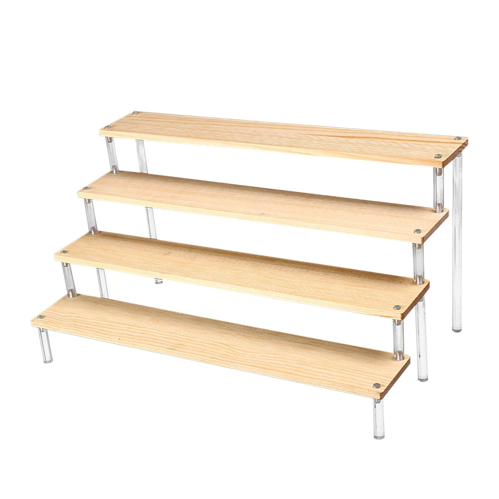 Acrylic Display Shelves Shelves Rack Display Shelves 4 Tiers - Walmart.com