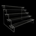 Acrylic Display Stand 1-4 Tiers Acrylic Display Risers Display Shelf ...