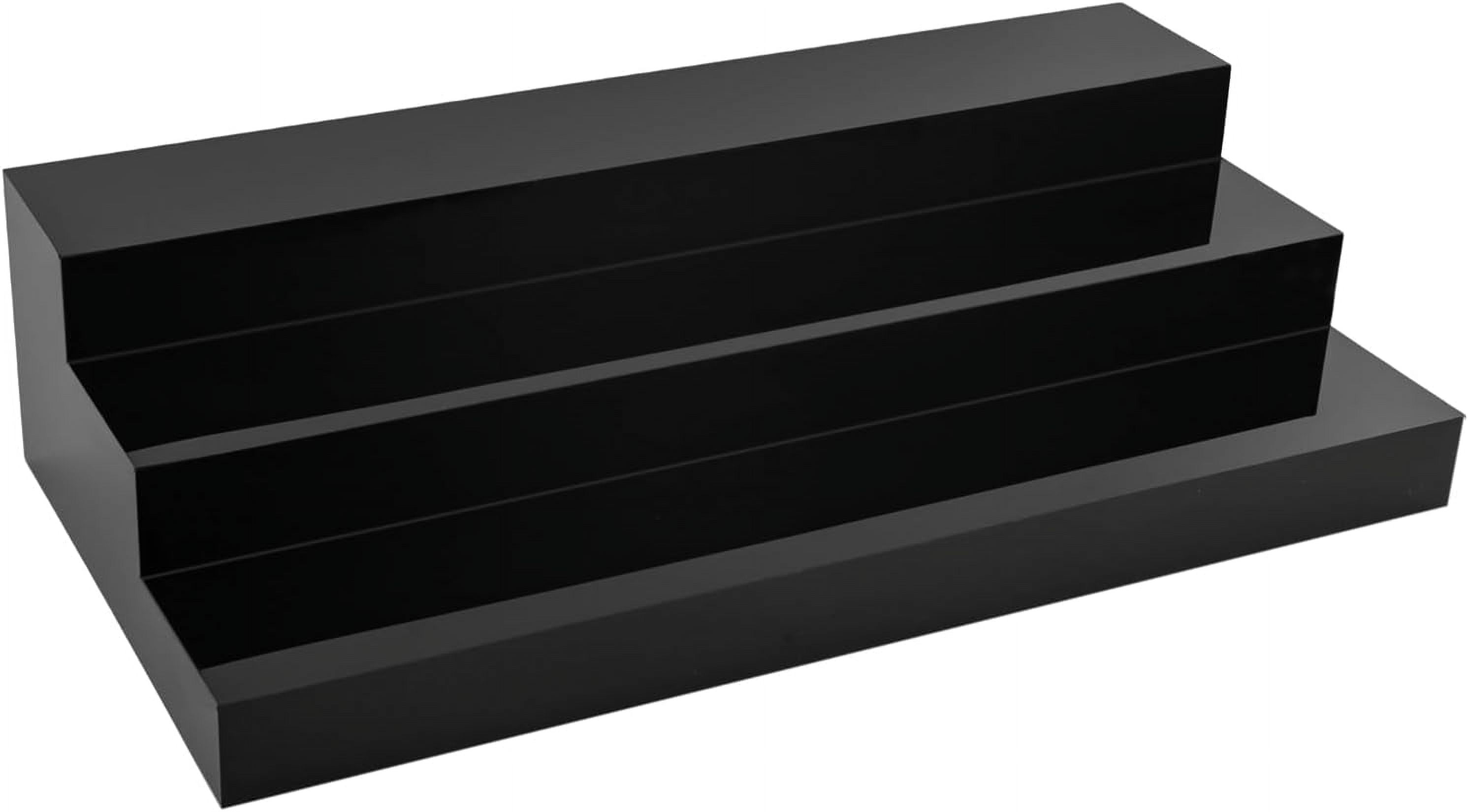 Acrylic Display Stand 3-Tier Display Risers Wine Liquor Bottle Rack ...