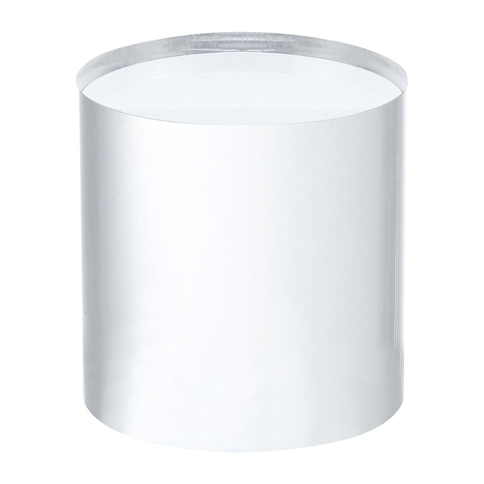 Acrylic Display Stand Base 2x2 Inch Solid Clear Cylinder Round Display ...