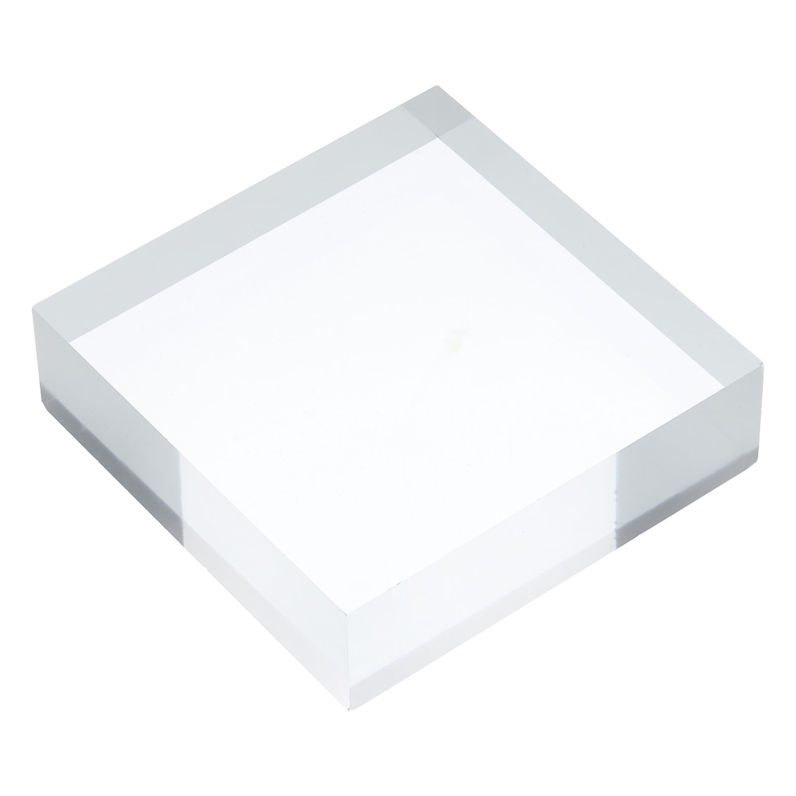 Acrylic Display Stand Base 8x8x1.2 Inch Solid Clear Square Display ...