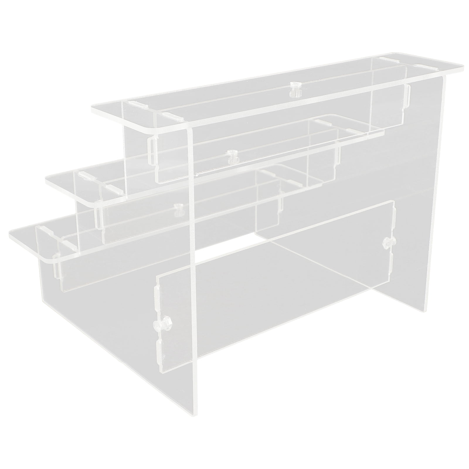 Acrylic Display Stand Desk Organizer Shelves Shelf Perfume Storage Box ...