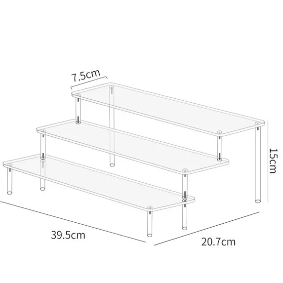 Acrylic Display Stand Ladder Shelf Hand-made Figure Toy Animation Car ...