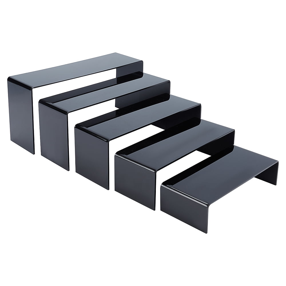 Acrylic Display Stand for Shoes Cosmetics Display Black 18.5-26.3x8x4 ...