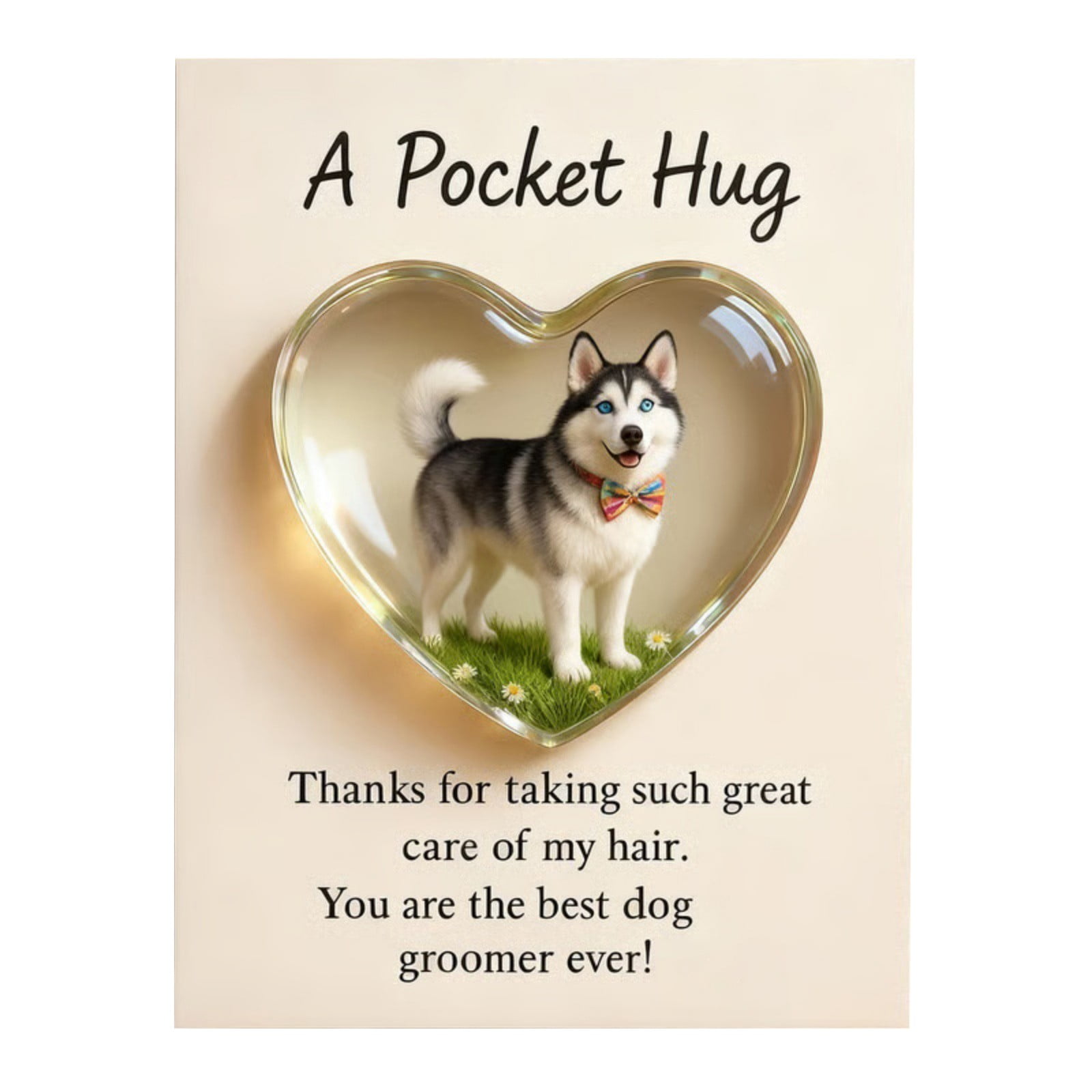Acrylic Dog Pocket Token Decoration - Pet Memorial Gift, Breed ...