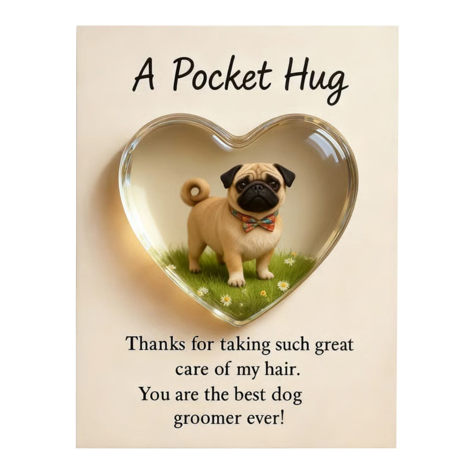 Acrylic Dog Pocket Token Decoration - Pet Memorial Gift, Breed ...