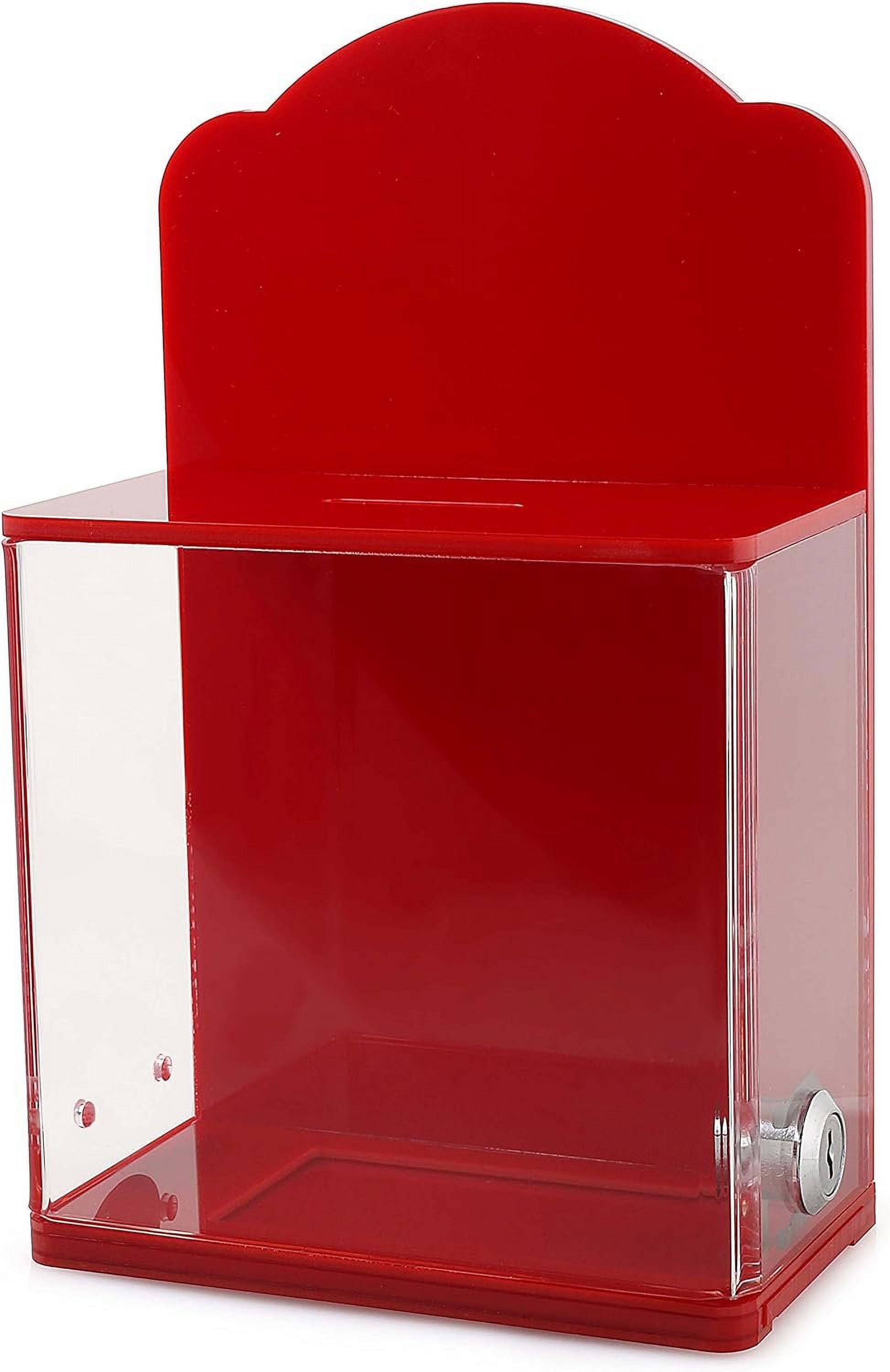 Acrylic Donation Suggestion collection Box For Fundraising Wall mounted ...