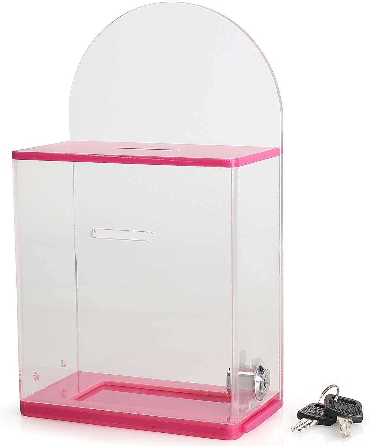 Acrylic Donation Suggestion collection Box Pre Drilled Holes For Wall ...