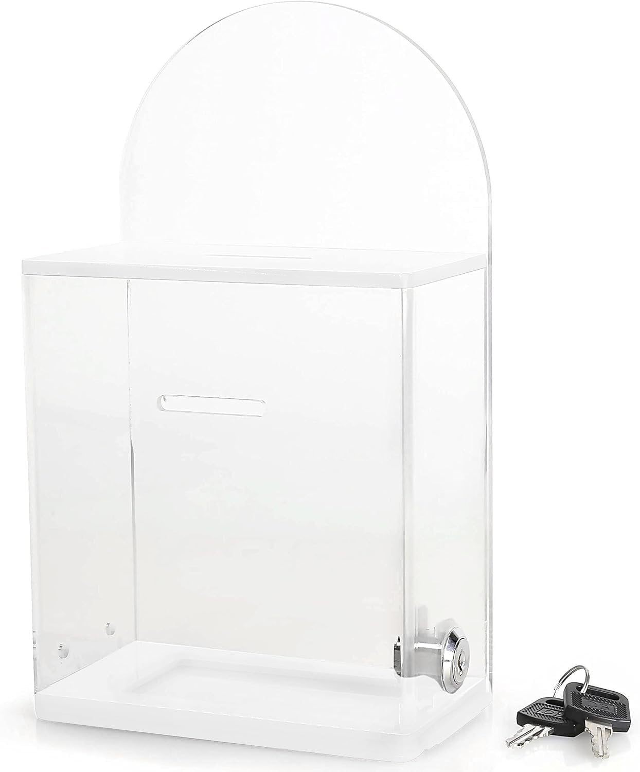 Acrylic Donation Suggestion collection Box Pre Drilled Holes For Wall ...